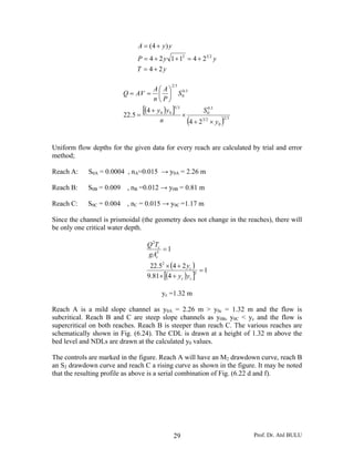 Gradually-Varied Flow in Open Channels ( Lecture notes 06) | PDF
