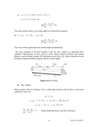 Gradually-Varied Flow in Open Channels ( Lecture notes 06) | PDF