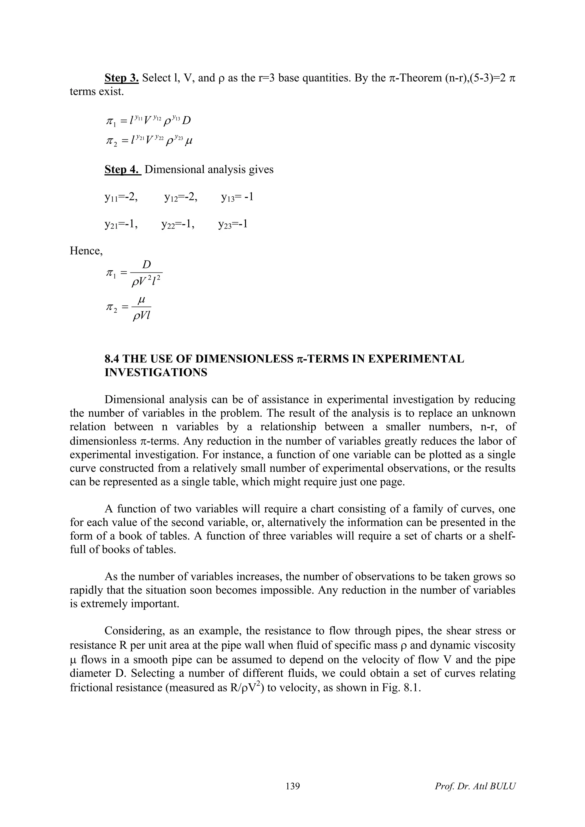 DIMENSIONAL ANALYSIS (Lecture notes 08) | PDF
