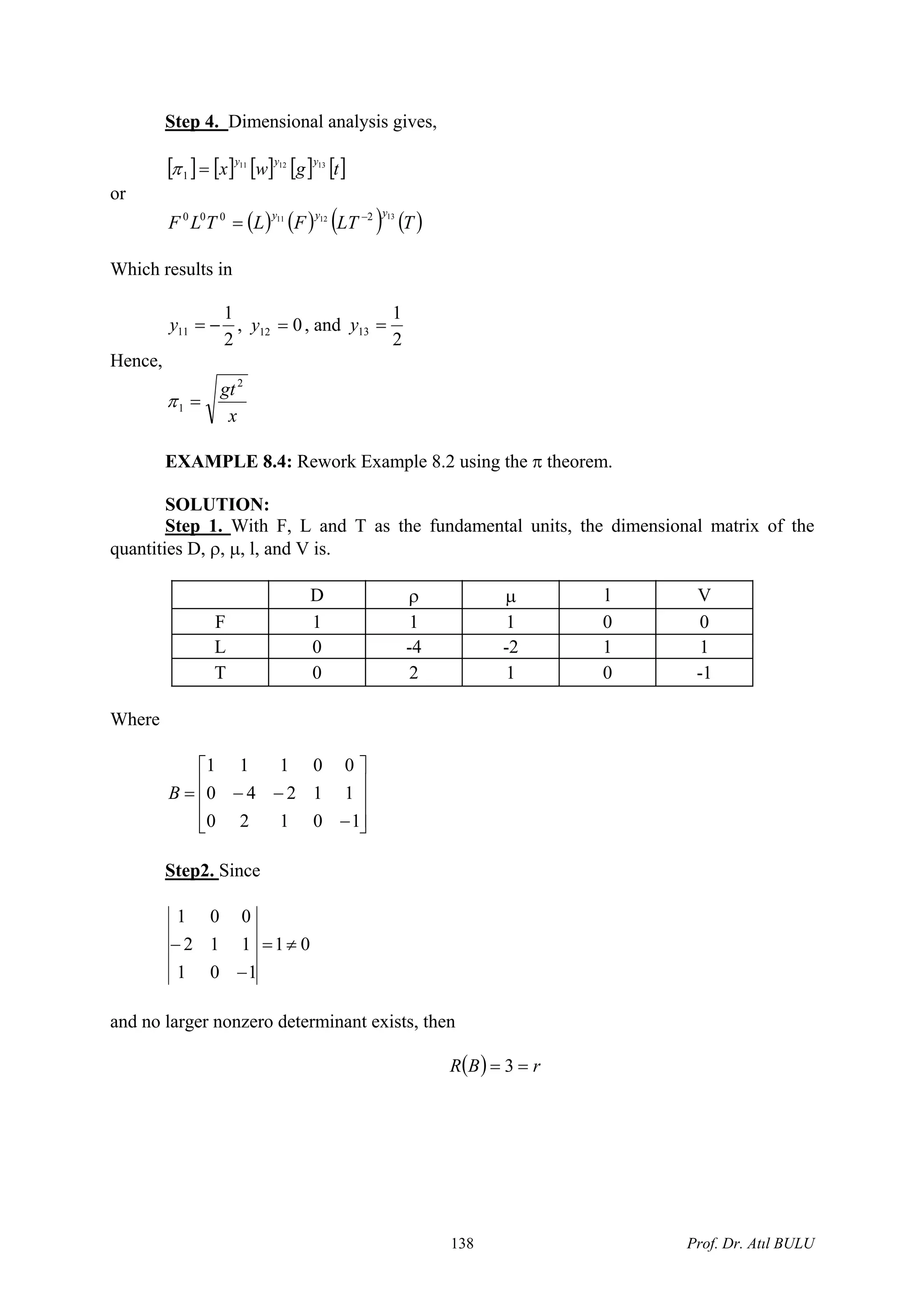DIMENSIONAL ANALYSIS (Lecture notes 08) | PDF