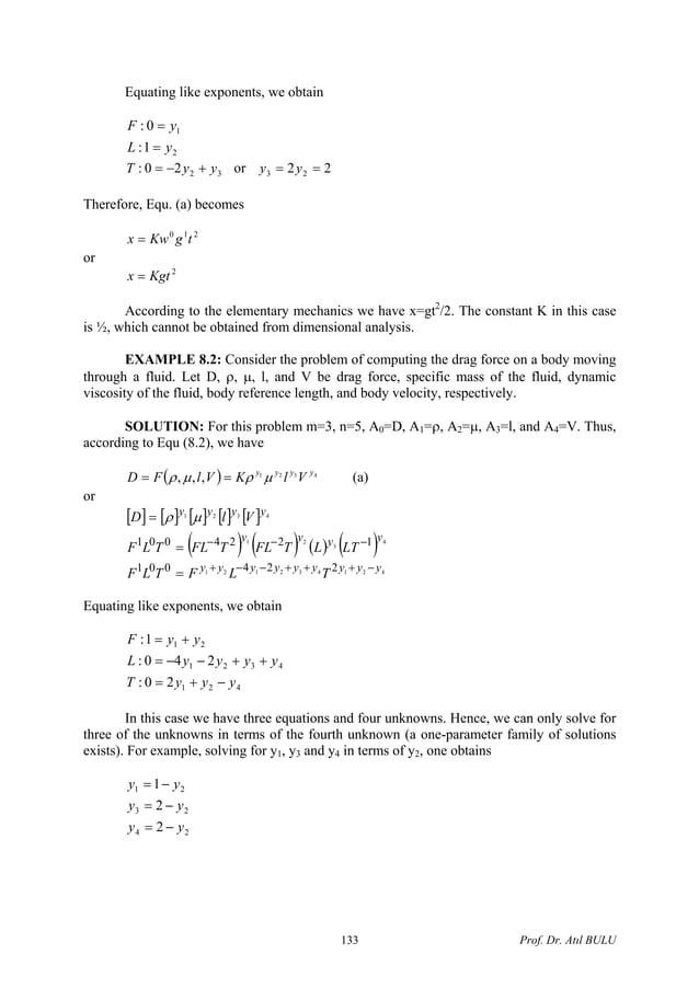 DIMENSIONAL ANALYSIS (Lecture notes 08) | PDF