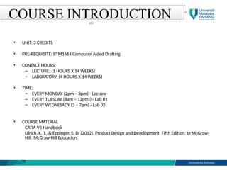 Lecture Notes 1 introduction on computer aided design | PPTX