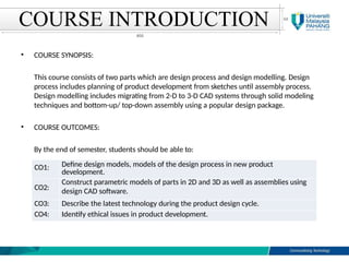 Lecture Notes 1 introduction on computer aided design | PPTX