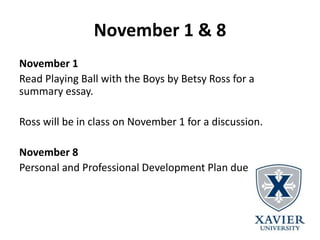 Sport Seminar Lecture Notes, 10-18 | PPTX