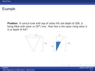 Benginning Calculus Lecture notes 11 - related rates | PPT