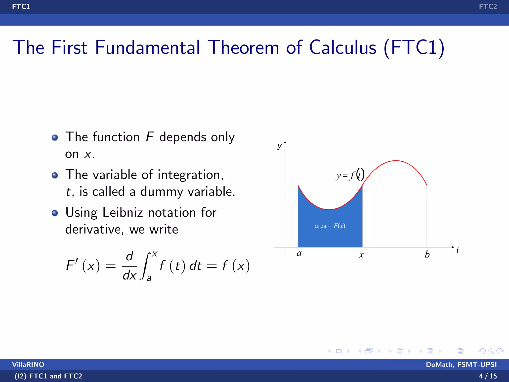 Benginning Calculus Lecture notes 13 - fundamental theorem of calculus ...