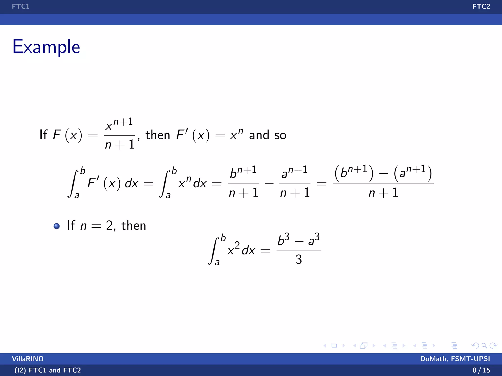 Benginning Calculus Lecture notes 13 - fundamental theorem of calculus ...