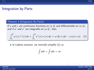 Benginning Calculus Lecture notes 13 - fundamental theorem of calculus ...
