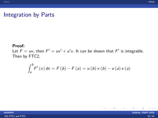 Benginning Calculus Lecture notes 13 - fundamental theorem of calculus ...