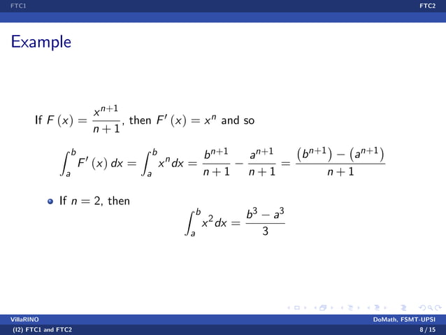 Benginning Calculus Lecture notes 13 - fundamental theorem of calculus ...