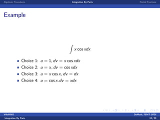 Benginning Calculus Lecture notes 15 - techniques of integration | PDF
