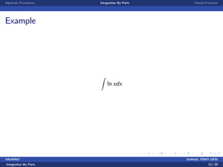 Benginning Calculus Lecture notes 15 - techniques of integration | PDF