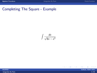 Benginning Calculus Lecture notes 15 - techniques of integration | PDF