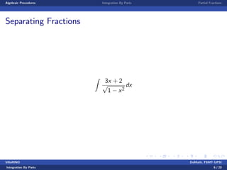 Benginning Calculus Lecture notes 15 - techniques of integration | PDF