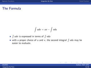 Benginning Calculus Lecture notes 15 - techniques of integration | PDF