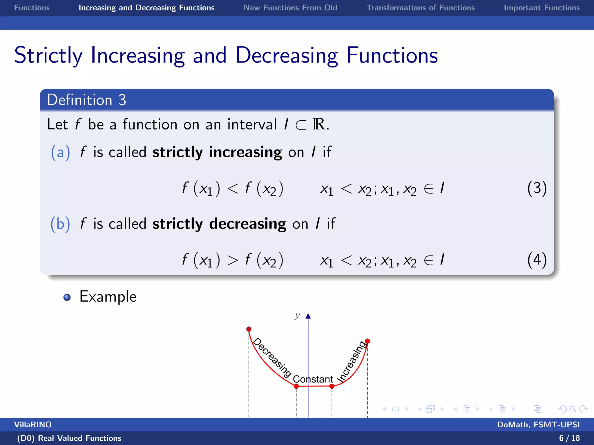 Benginning Calculus Lecture notes 1 - functions | PDF