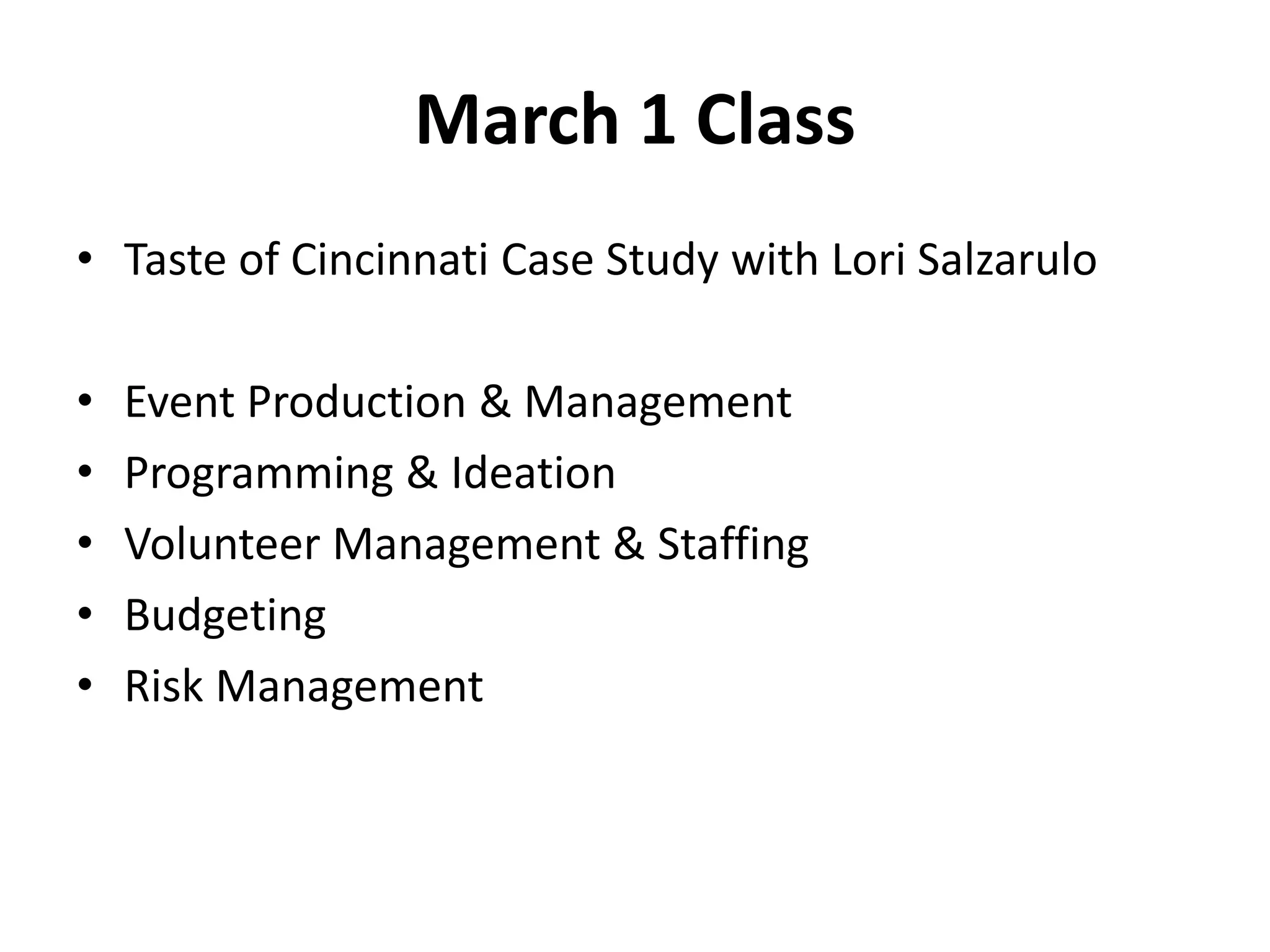 Xavier University Lecture Notes, 2-22 | PPTX