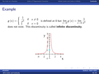 Benginning Calculus Lecture notes 2 - limits and continuity | PDF