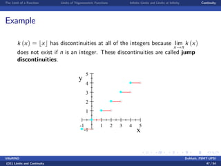 Benginning Calculus Lecture notes 2 - limits and continuity | PDF