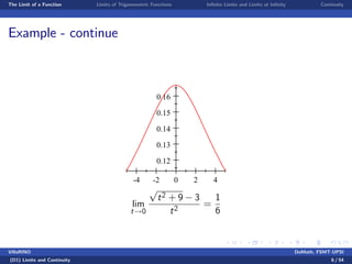 Benginning Calculus Lecture notes 2 - limits and continuity | PDF