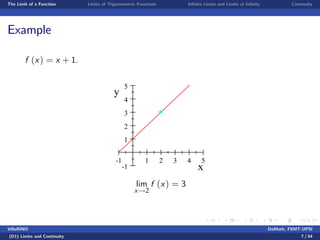 Benginning Calculus Lecture notes 2 - limits and continuity | PDF