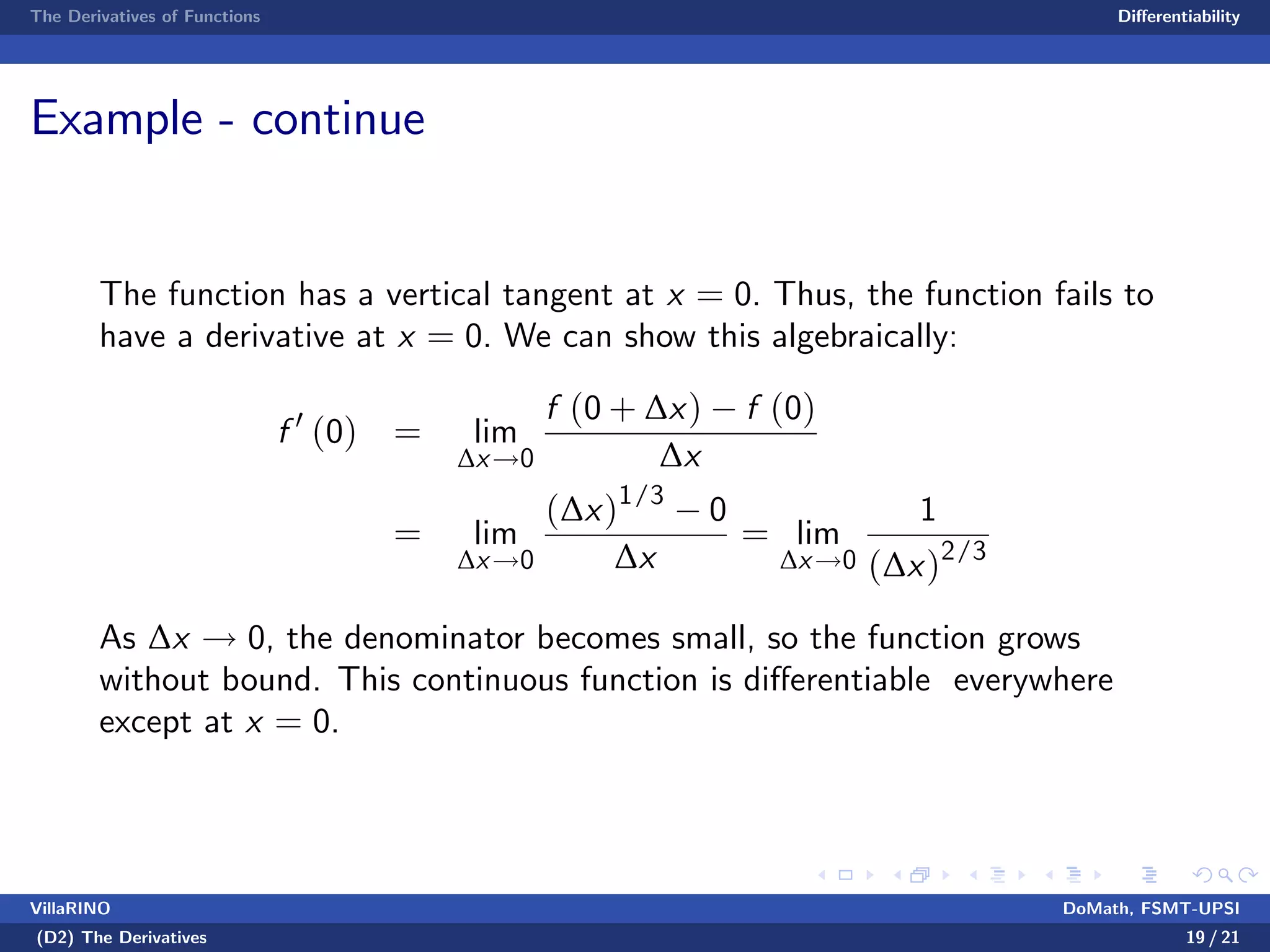 Benginning Calculus Lecture notes 3 - derivatives | PDF