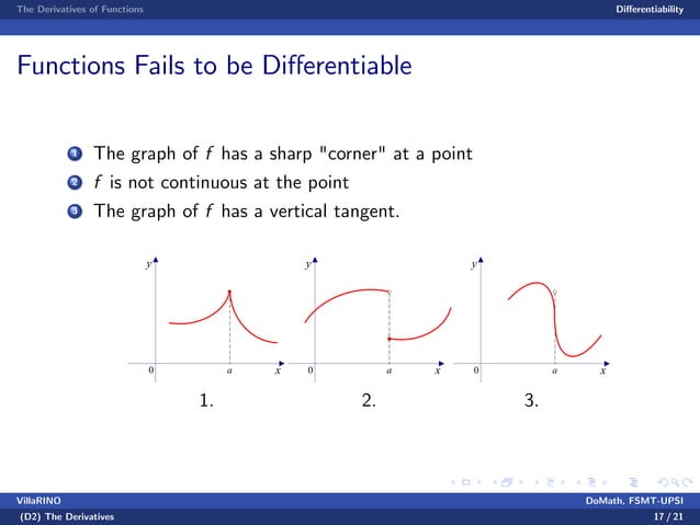 Benginning Calculus Lecture notes 3 - derivatives | PDF