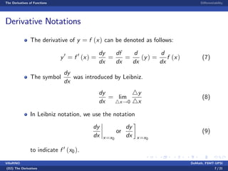Benginning Calculus Lecture notes 3 - derivatives | PDF