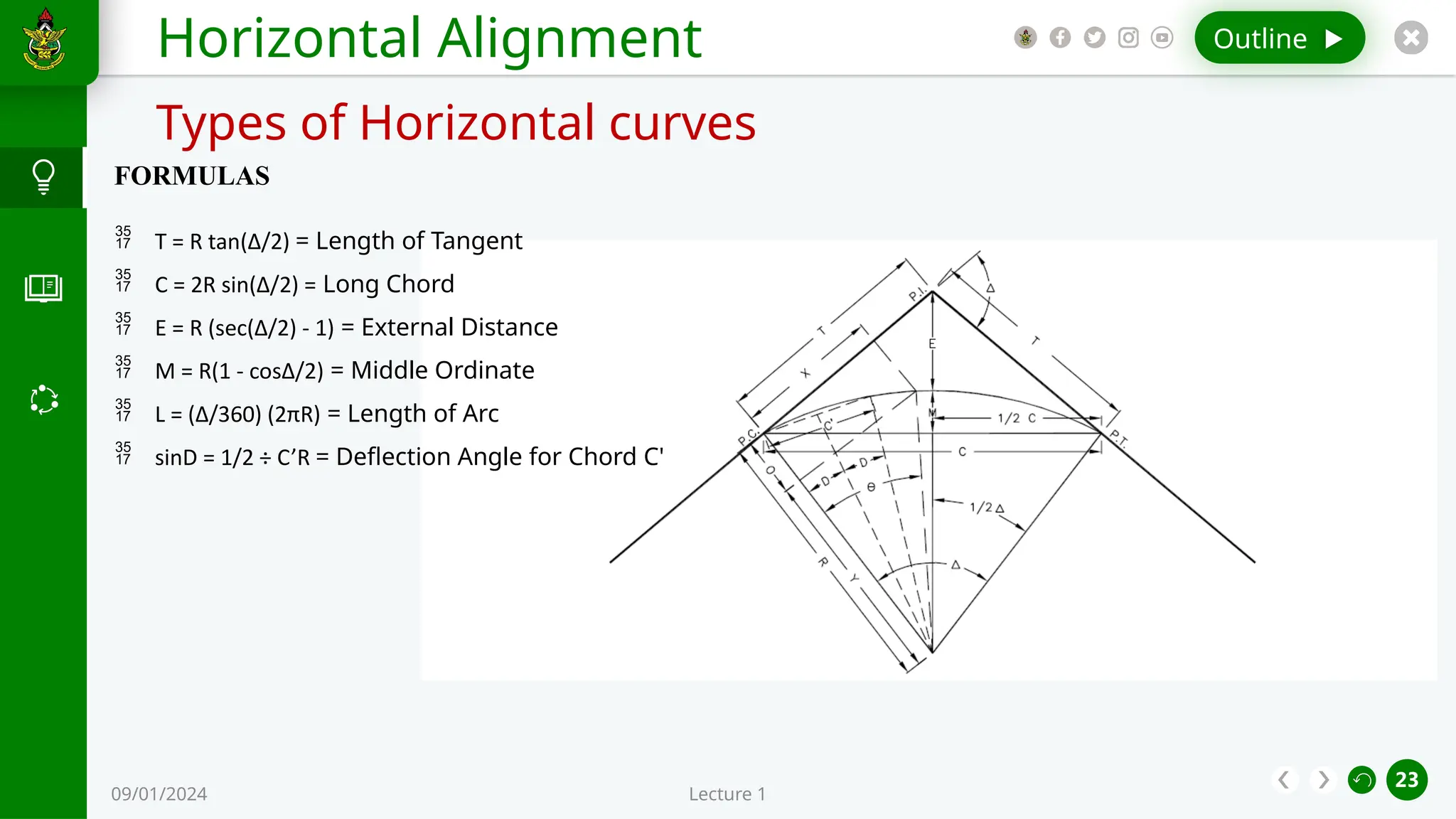 Lecture notes 3 Horizontal and Vertical alignments.pptx
