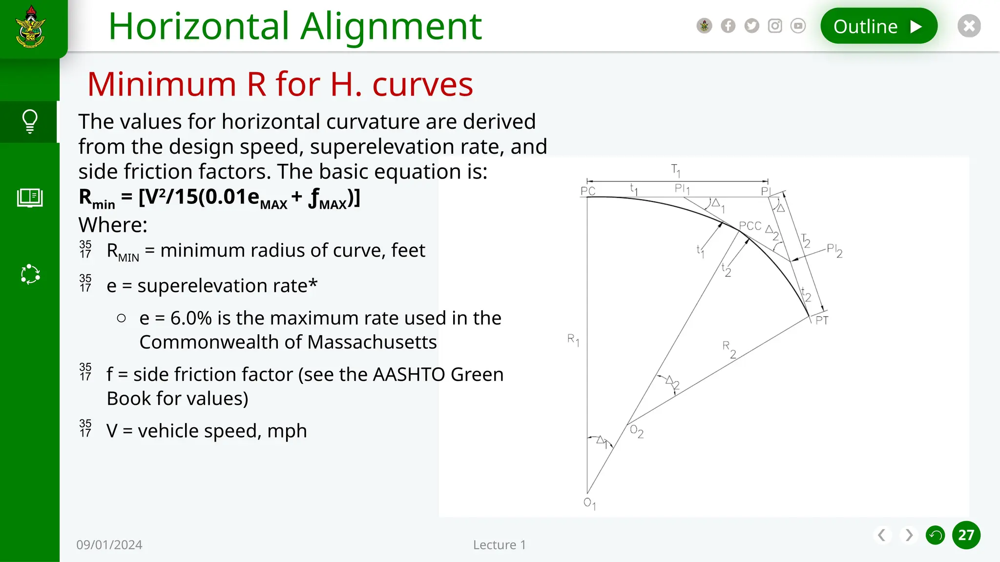Lecture notes 3 Horizontal and Vertical alignments.pptx