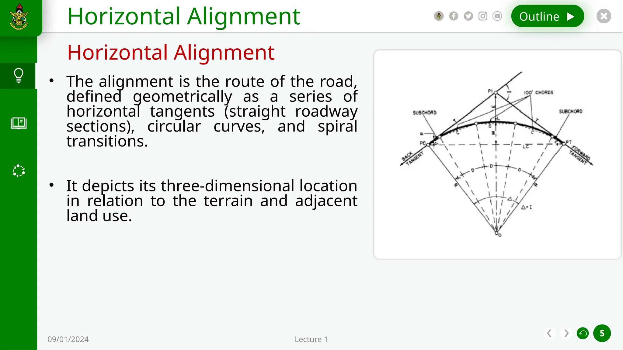 Lecture notes 3 Horizontal and Vertical alignments.pptx