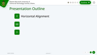 Lecture notes 3 Horizontal and Vertical alignments.pptx