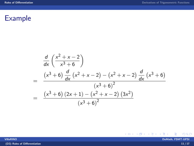 Benginning Calculus Lecture notes 4 - rules | PPT