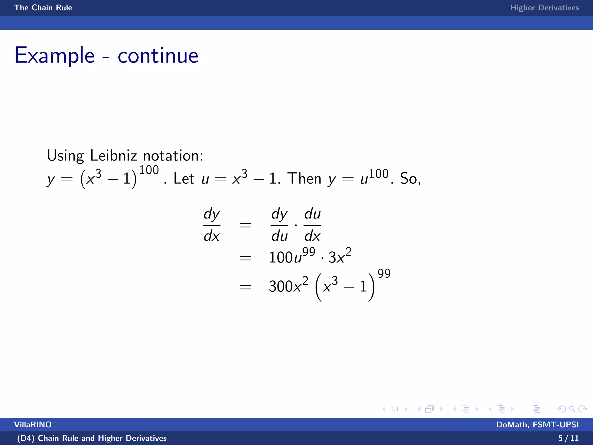 Benginning Calculus Lecture notes 5 - chain rule | PPT