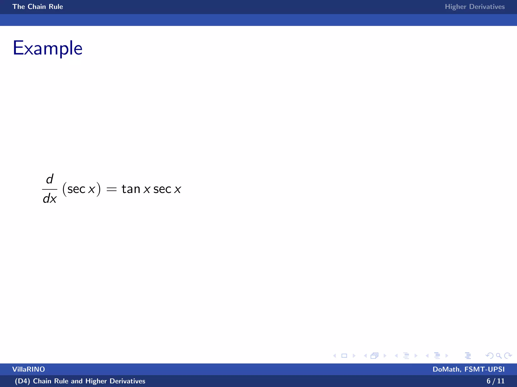 Benginning Calculus Lecture notes 5 - chain rule | PPT