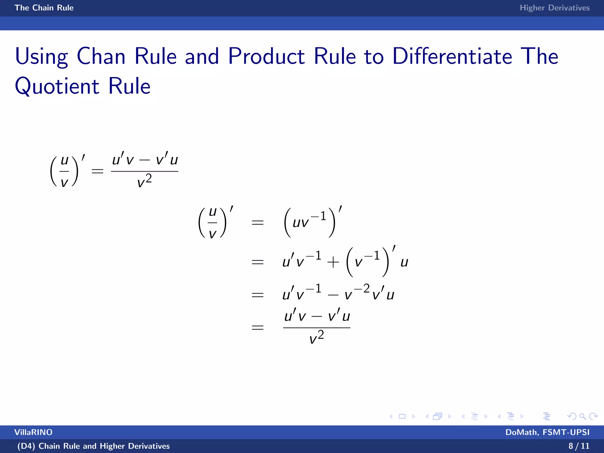 Benginning Calculus Lecture notes 5 - chain rule | PPT