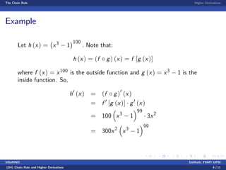 Benginning Calculus Lecture notes 5 - chain rule | PPT