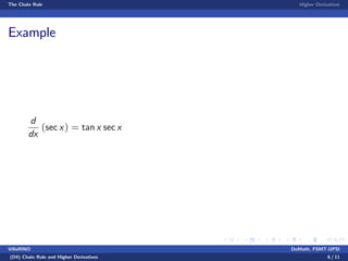 Benginning Calculus Lecture notes 5 - chain rule | PPT