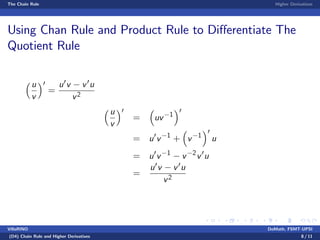Benginning Calculus Lecture notes 5 - chain rule | PPT