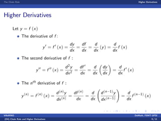 Benginning Calculus Lecture notes 5 - chain rule | PPT