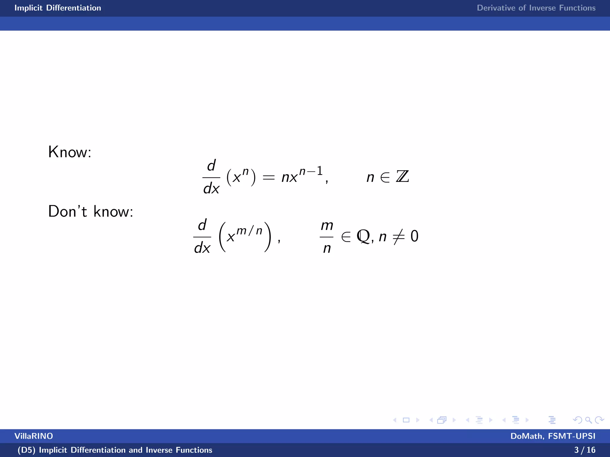 Benginning Calculus Lecture notes 6 - implicit differentiation | PPT