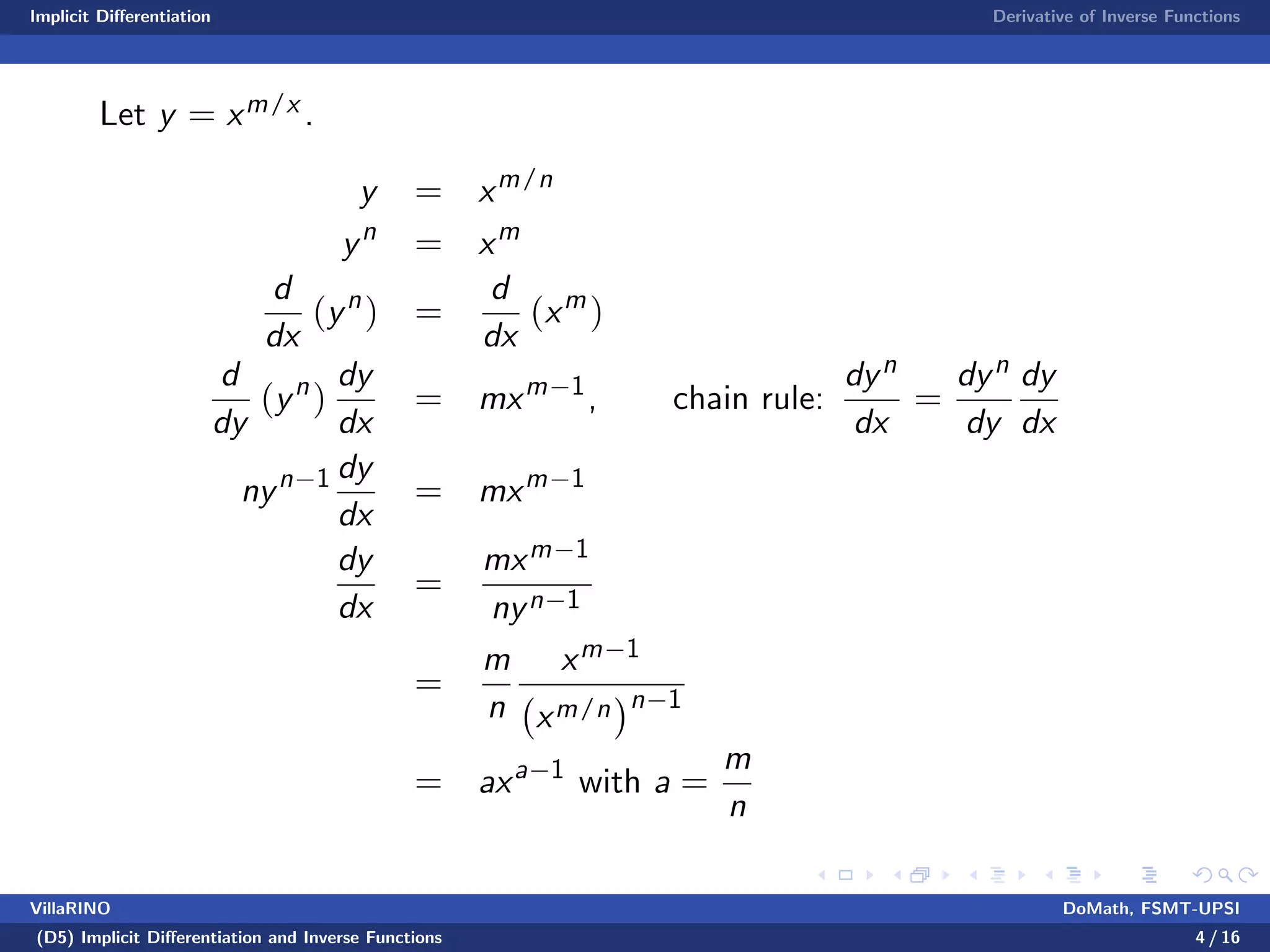Benginning Calculus Lecture notes 6 - implicit differentiation | PPT