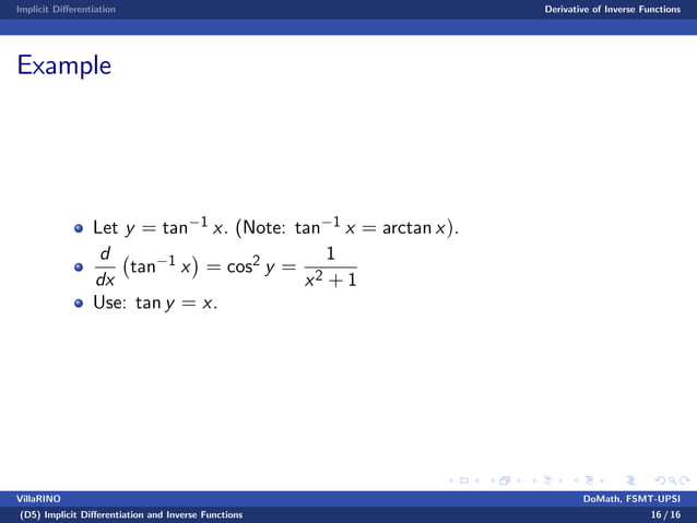 Benginning Calculus Lecture notes 6 - implicit differentiation | PPT