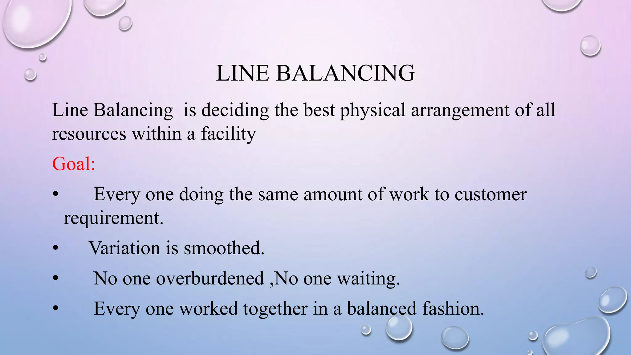 Line balancing | PPT