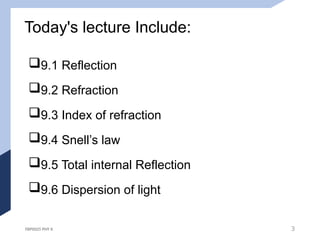 geometric optics lecture notes for physics | PPTX