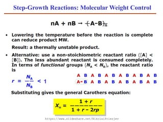 Lecture: Polymerization Reactions and Techniques | PDF