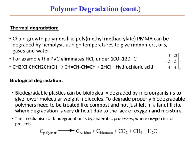 Lecture: Microstructures in polymers | PDF | Chemistry | Science