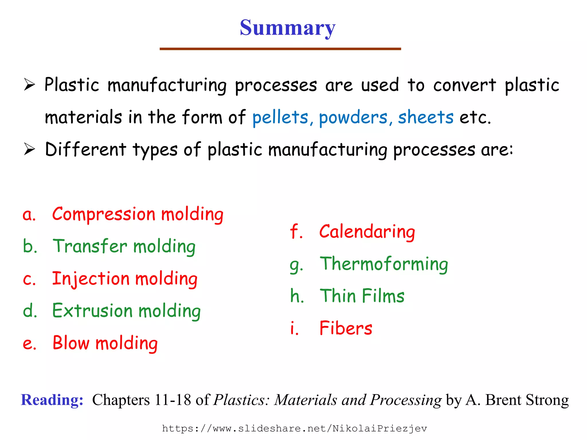 Lecture: Polymer Processing | PDF