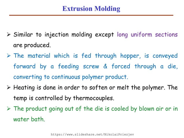 Lecture: Polymer Processing | PDF | Chemistry | Science