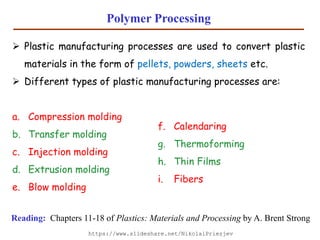 Lecture: Polymer Processing | PDF